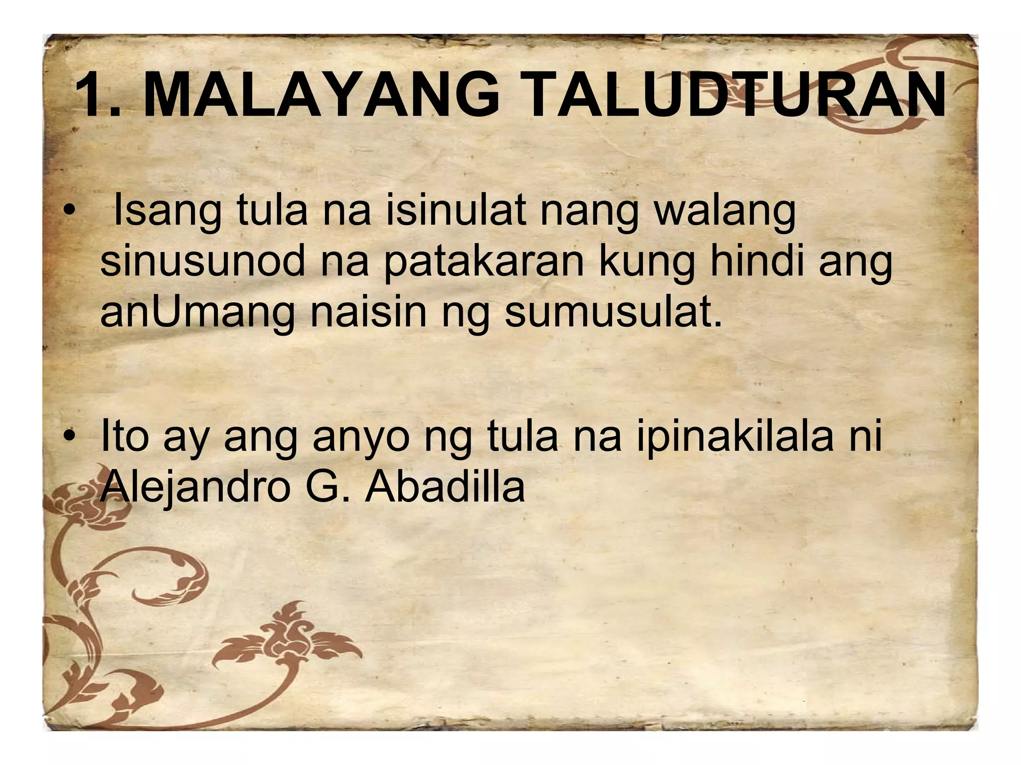 Elemento ng tula | PPT