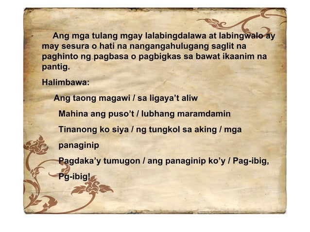 Elemento ng tula | PPT