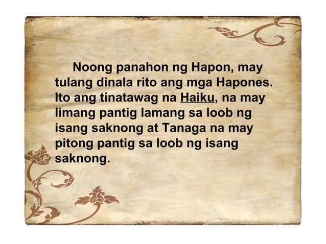 Elemento ng tula | PPT