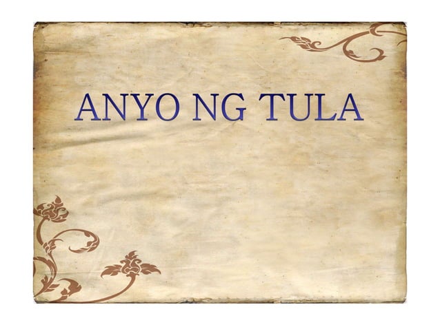 Elemento ng tula | PPT