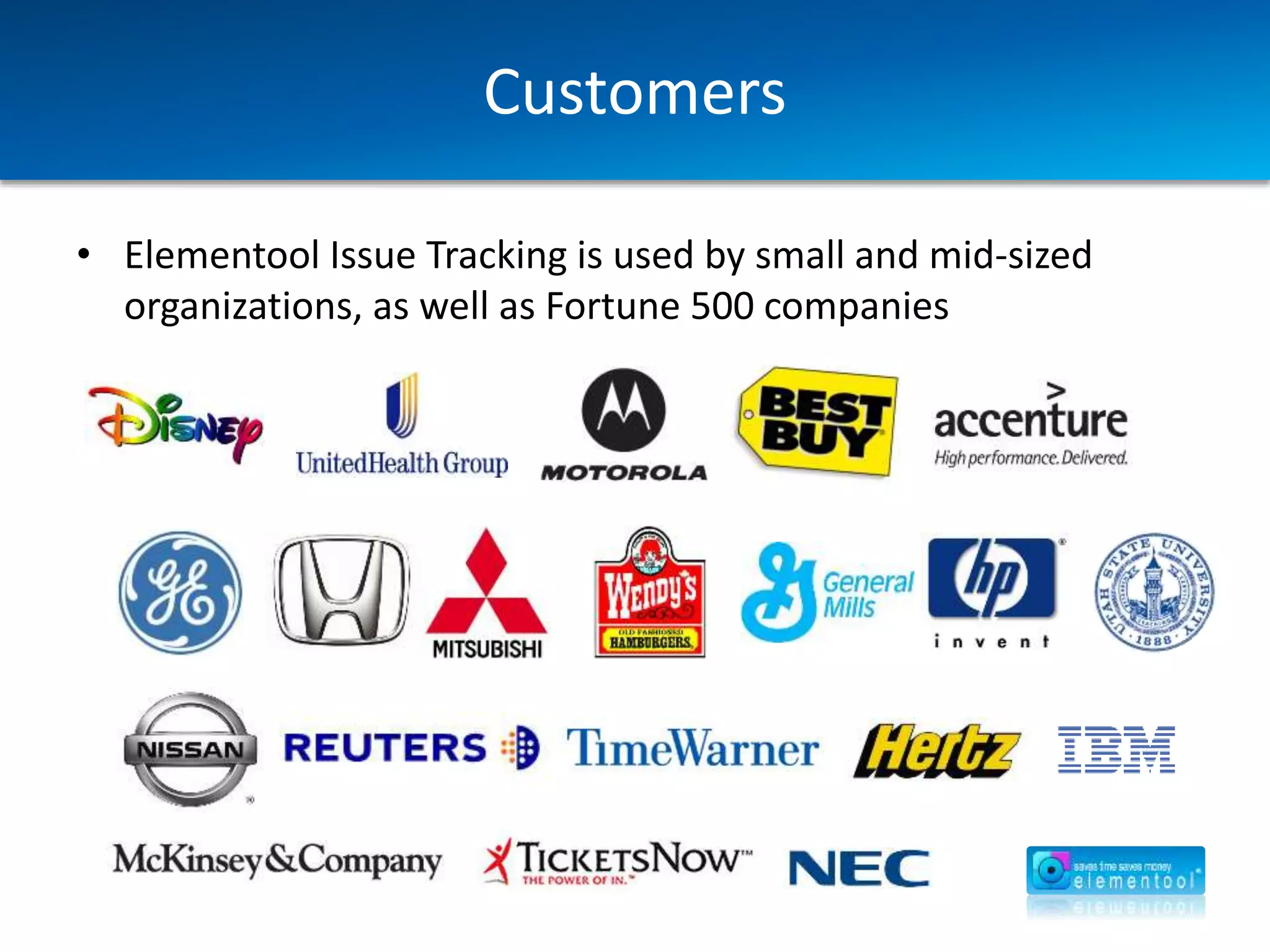 Elementool issue tracking | PPT