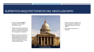 Elementos arquitectonicos del neoclasicismo | PDF