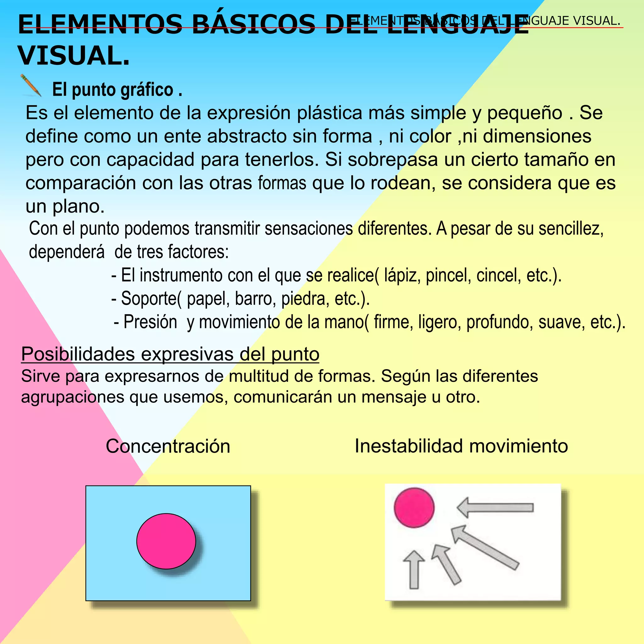 Elementos básicos del lenguaje visual EPVA | PDF