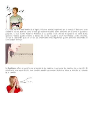 Elementos básicos en canto | DOCX