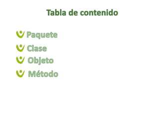Elementos caracteristicos de la poo | PPTX