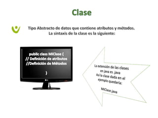 Elementos caracteristicos de la poo | PPTX
