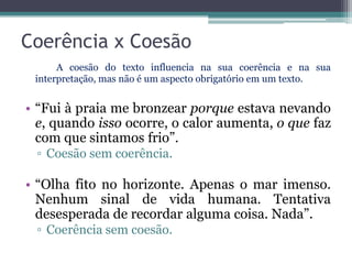 Elementos de coerência | PPTX