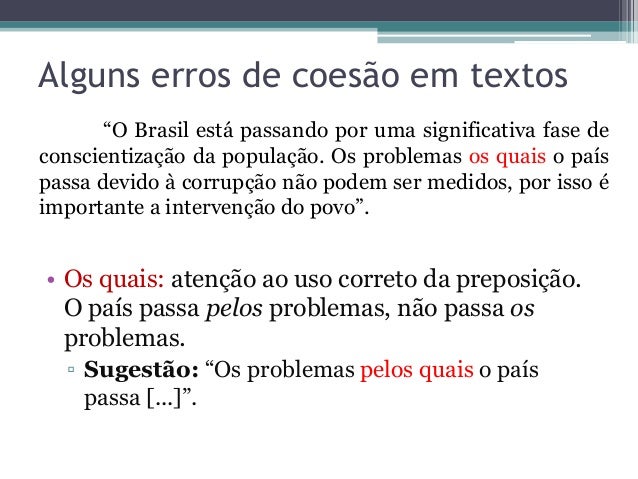 Elementos de coesão
