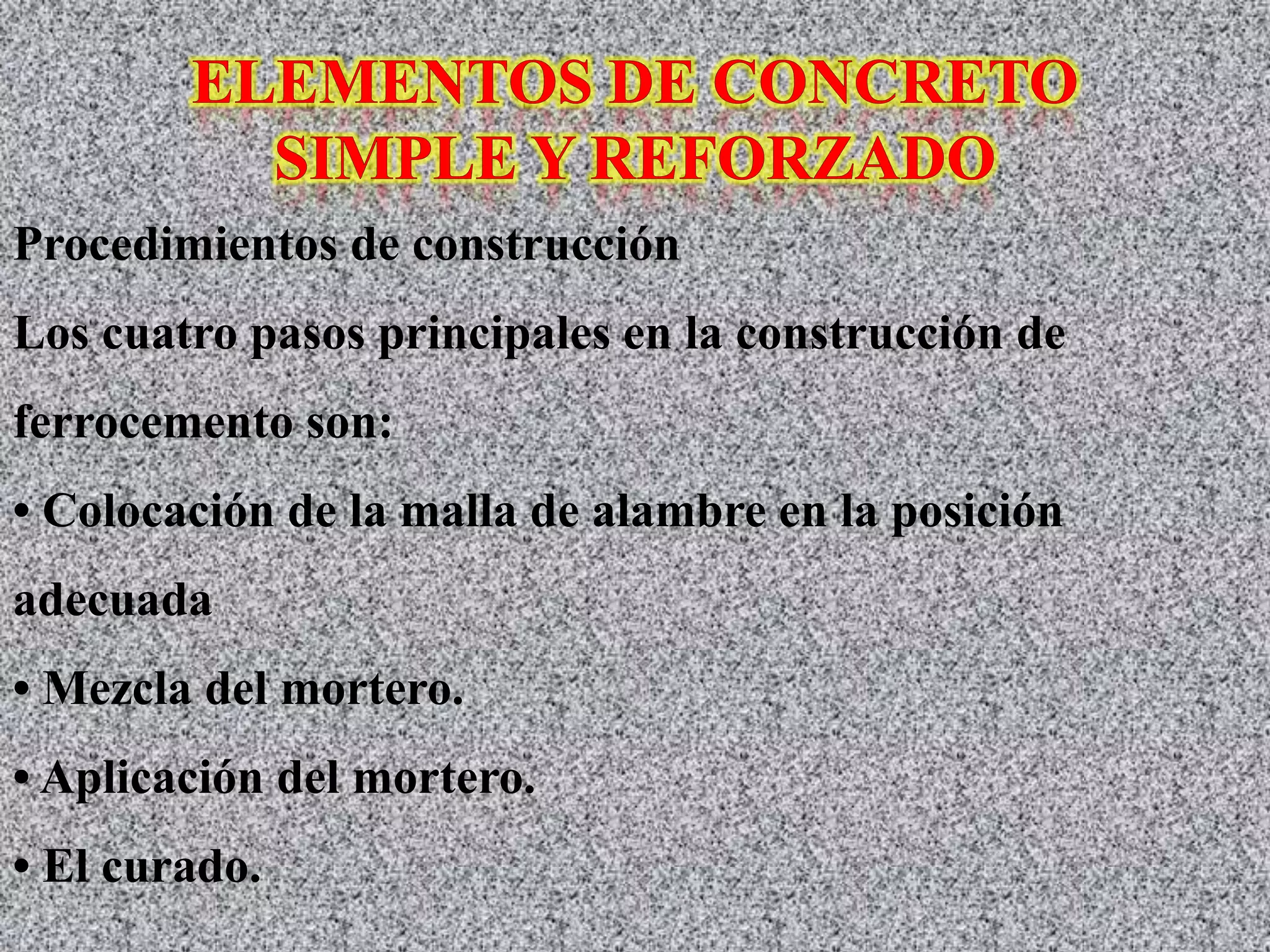 Elementos de concreto simple y reforzado | PPT