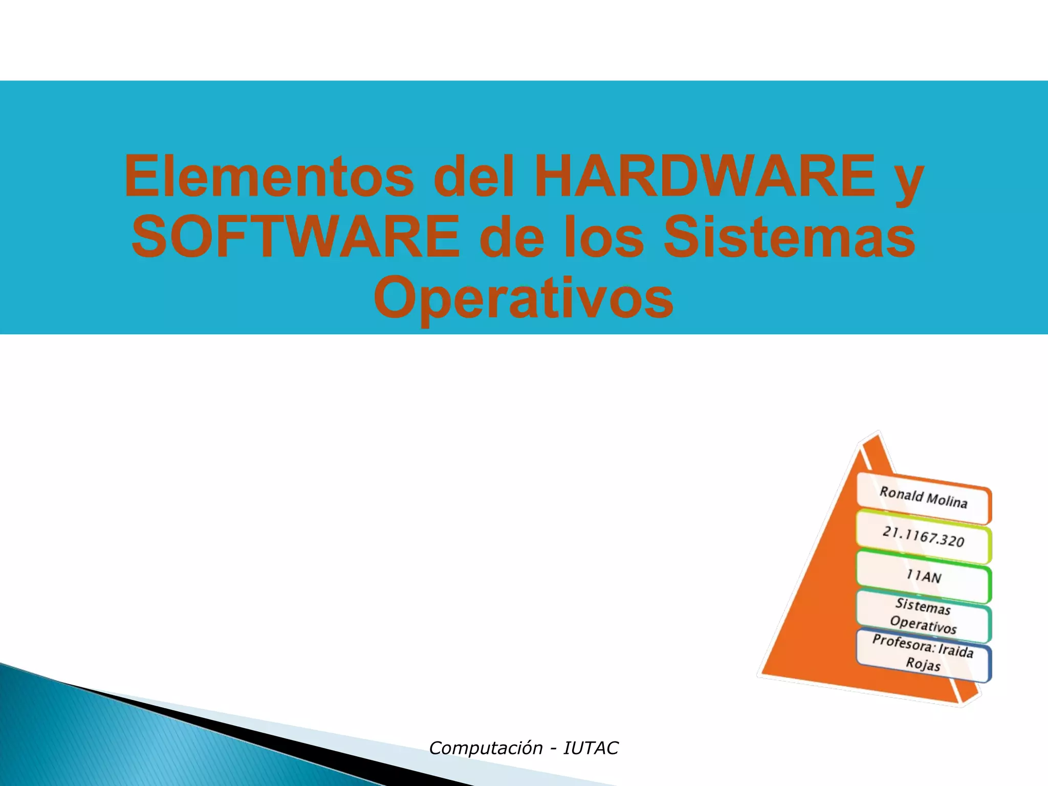 Elementos de hardware y software | PPT