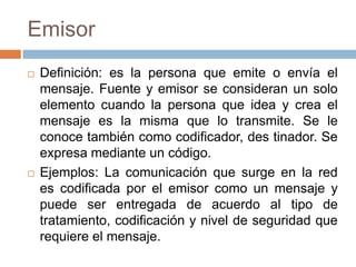 Elementos de la comunicación | PPTX