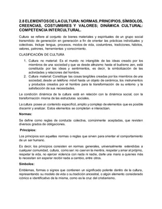 Elementos de la cultura | DOCX