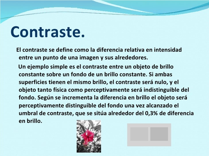 Elementos De La Forma, Color, Contraste Y Peso Visual.