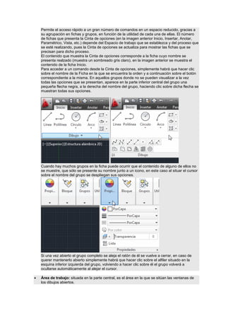 Elementos de la interfaz_AUTOCAD | PDF