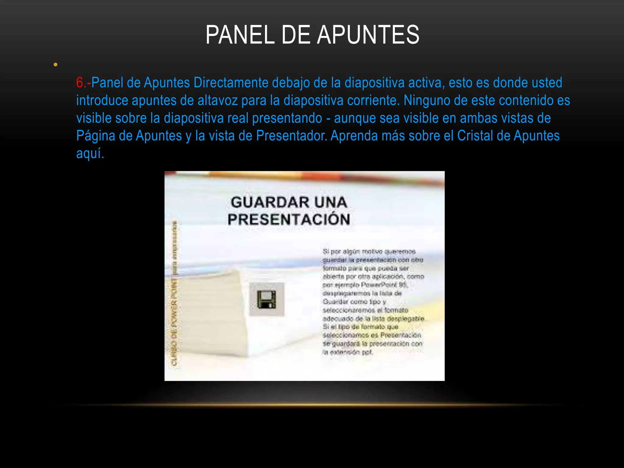Elementos de la interfaz de power point | PPTX