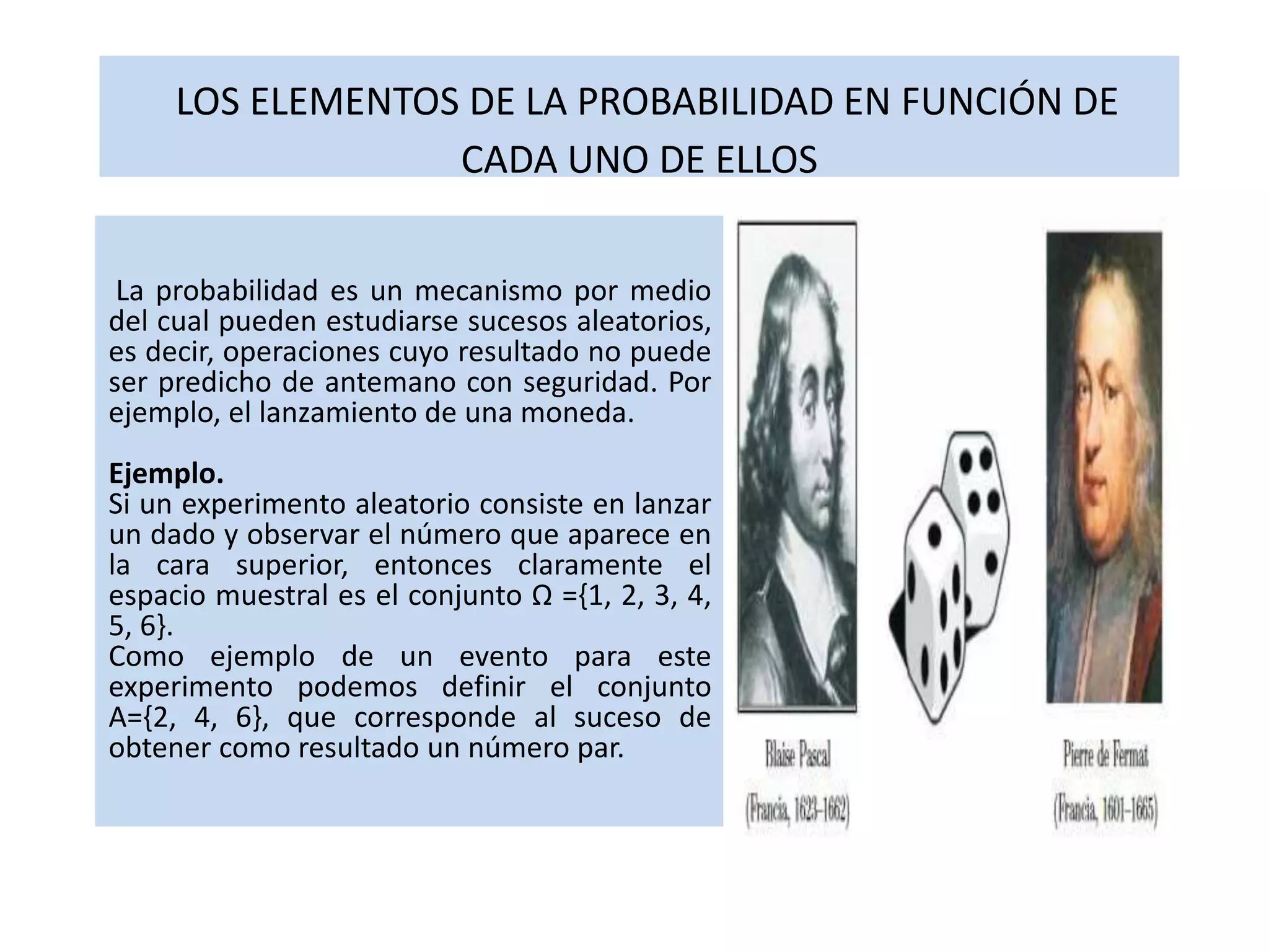 Elementos de la probabilidad | PPTX | Physics | Science