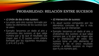 Elementos de la probabilidad | PPTX
