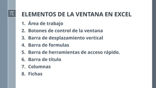 ELEMENTOS DE LA VENTANA EN EXCEL Y SUS PROPIEDADES.pptx