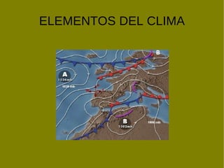 Elementos del clima | ODP
