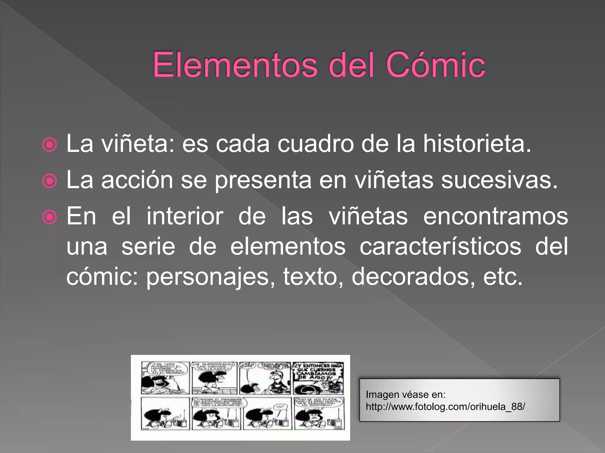 Elementos del cómics | PPTX