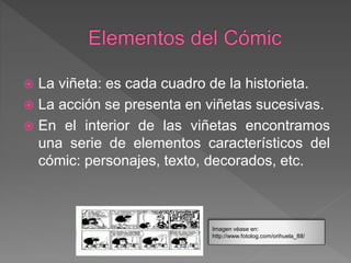 Elementos del cómics | PPTX