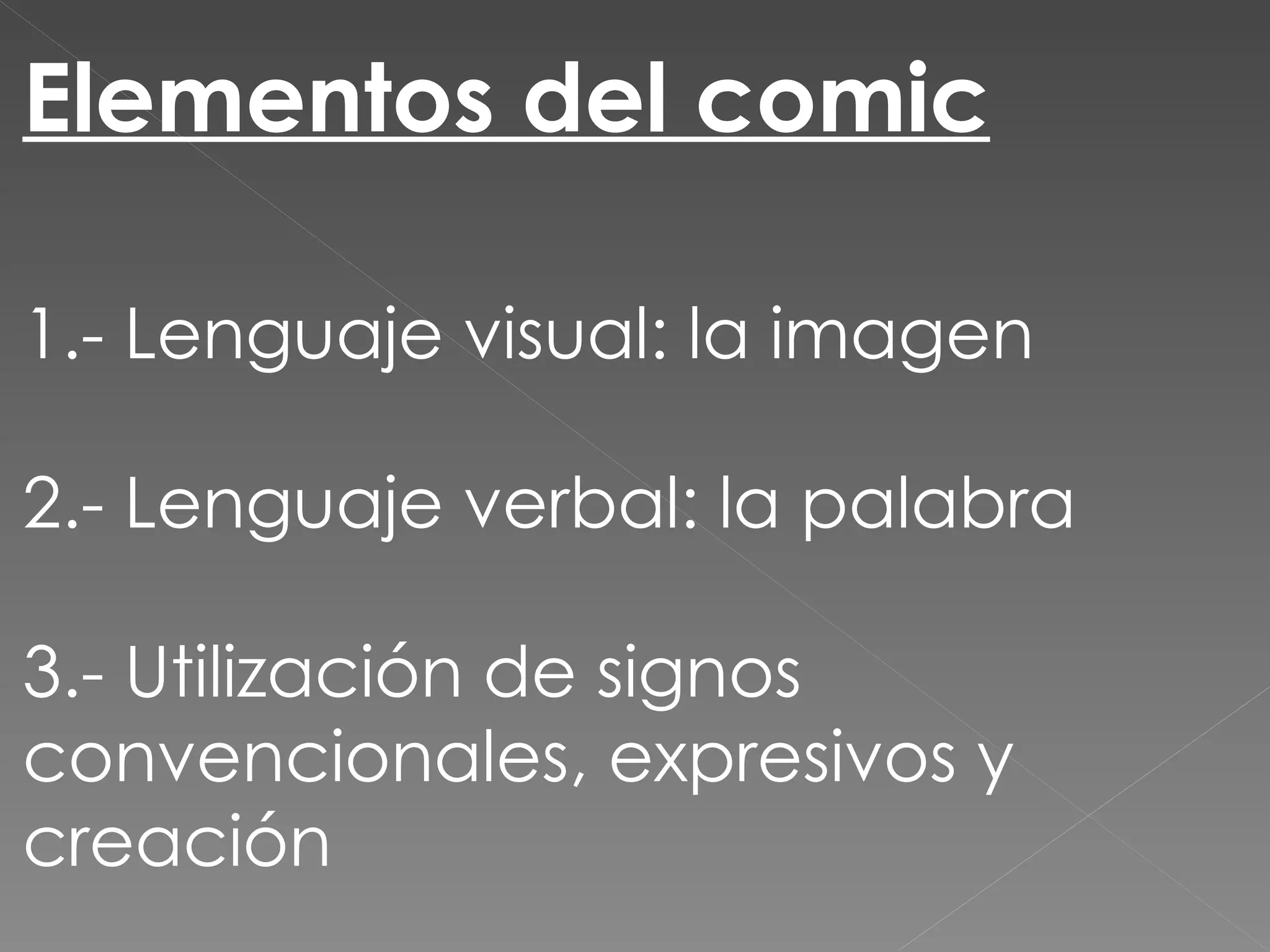 Elementos del comic | PPT