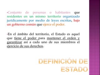 Elementos del estado | PPTX