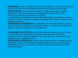 Elementos del género dramático | PPTX