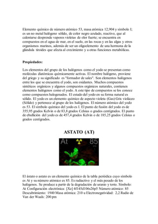 Elementos del grupo 7a | DOCX