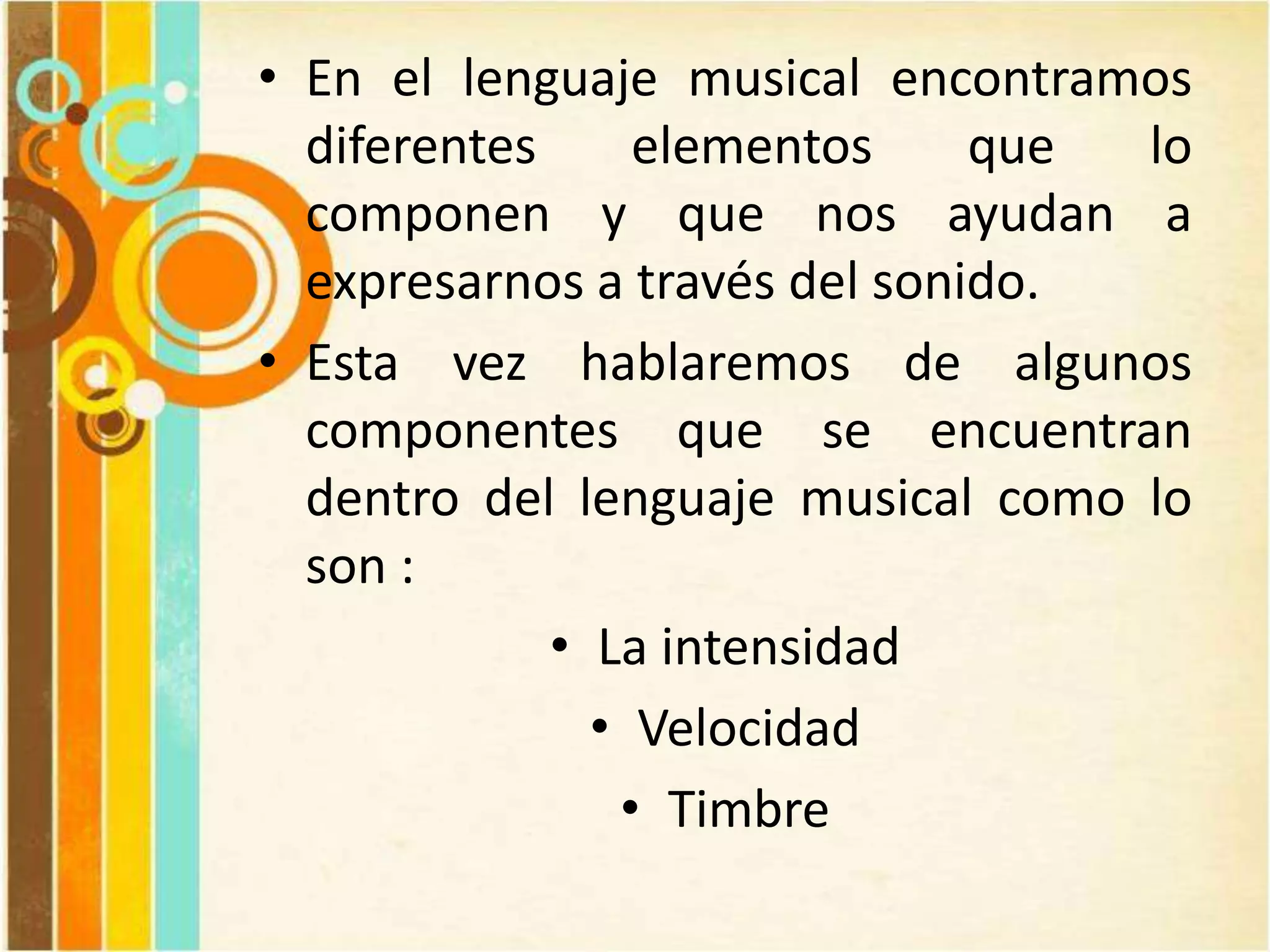 Elementos del lenguaje musical | PPTX