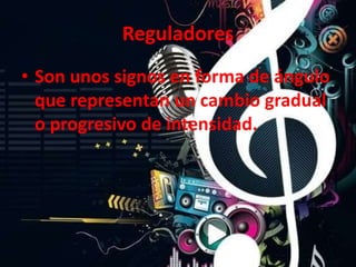 Elementos del lenguaje musical que determinan la intensidad | PPTX