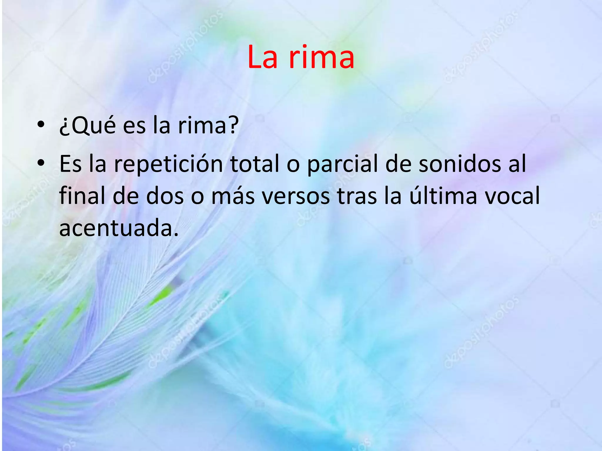 Elementos del poema | PPTX