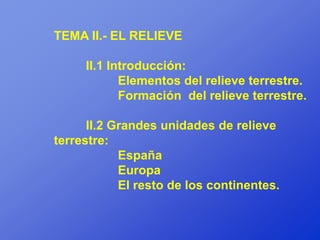 Elementos del relieve | PDF