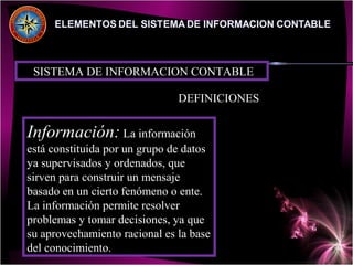 Elementos del sistema de informacion contable | PPT