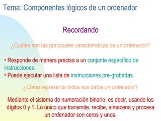 Elementos del sistema informatico | PPT