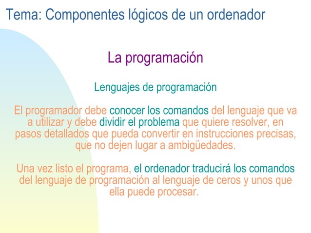 Elementos del sistema informatico | PPT