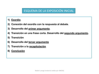 Elementos de un debate sin tiempos | PPTX