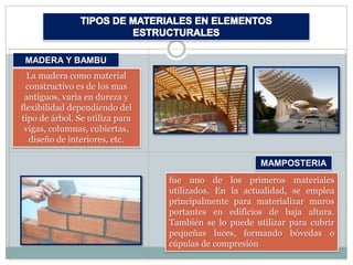 Elementos estructurales | PPTX