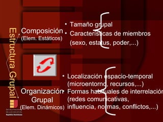 ENJ-100 Elementos Estructurales de los Grupos | PPT