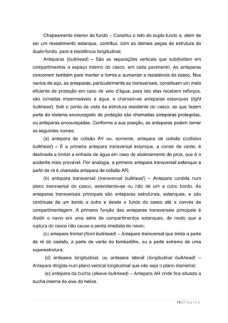 Elementos estruturais de navios (arranjo e nomeclatura) construcao ...