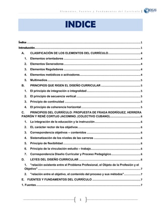 Elementos fuentes y fundamentos del currículo | PDF