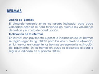 ELEMENTOS DE LAS CARRETERAS | PPTX
