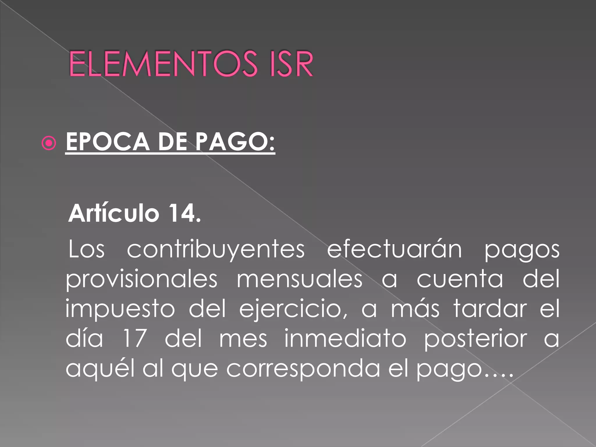 Elementos IDE ISR | PPT