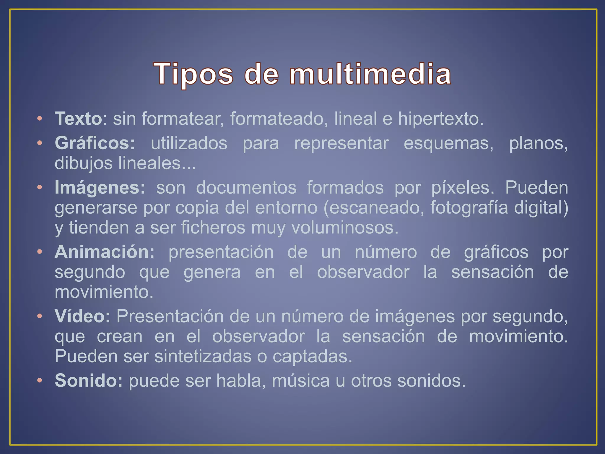 Elementos multimedia | PPTX