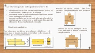 Elementos que conforman el sistema estructural de la madera | PDF