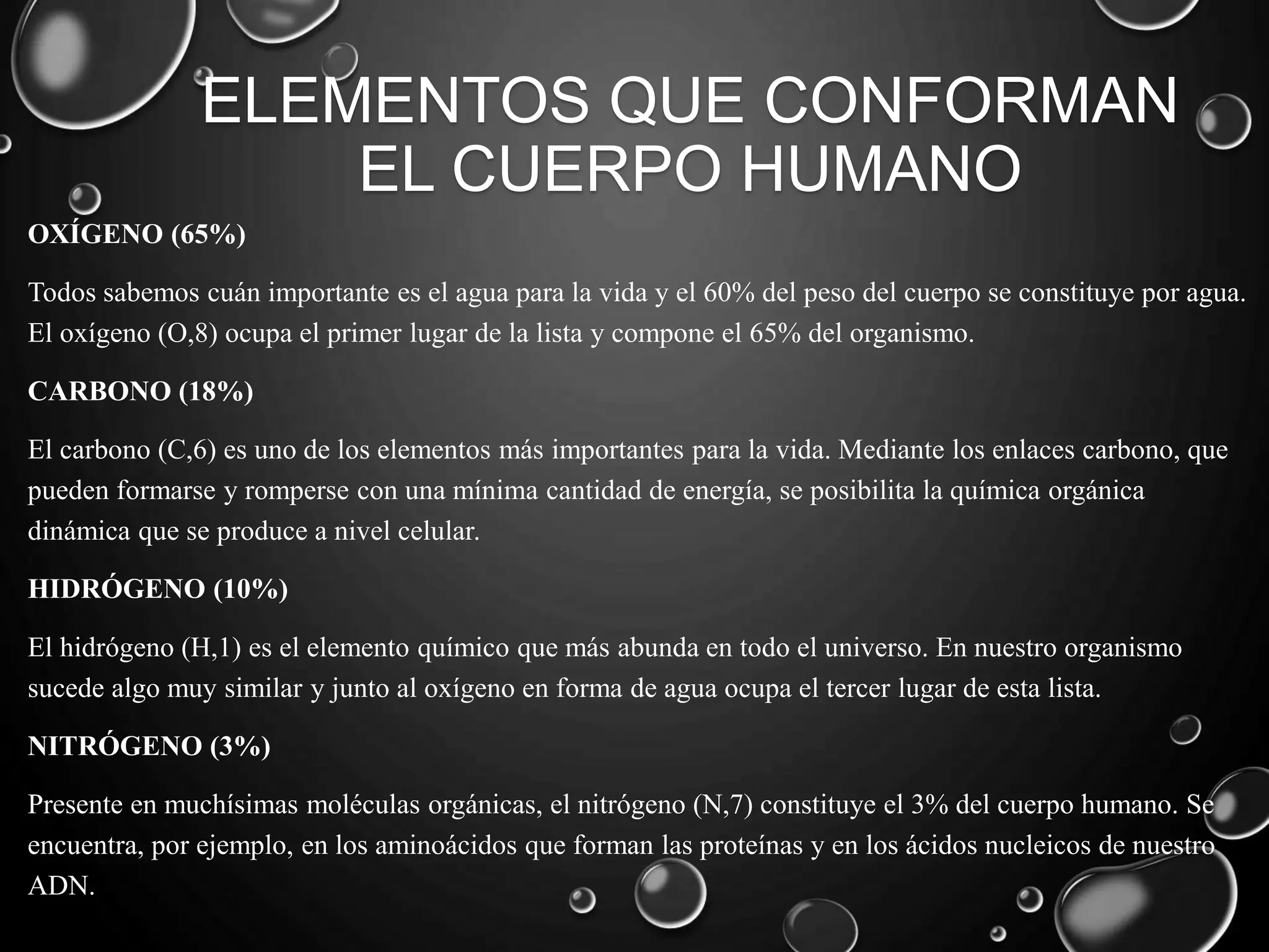 Elementos quimicos para el buen funcionamiento del cuerpo (2) | PPTX