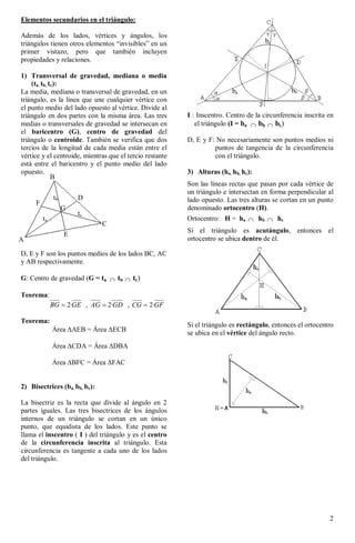Elementos de triángulos | PDF