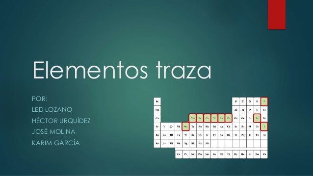 Elementos Traza
