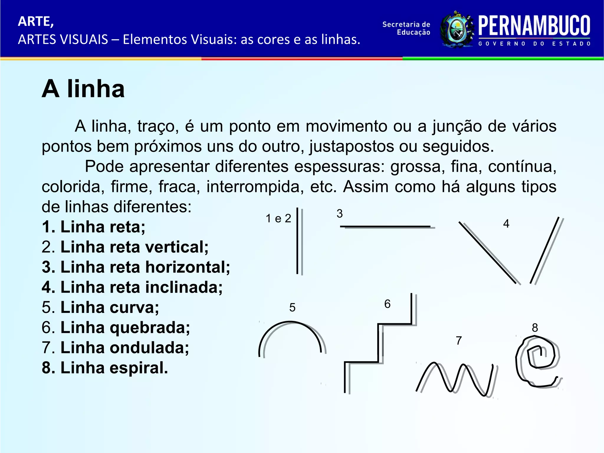 Elementos visuais - Artes 1º ano | PPT