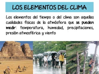 Elementos y factores del clima 1ESO | PDF